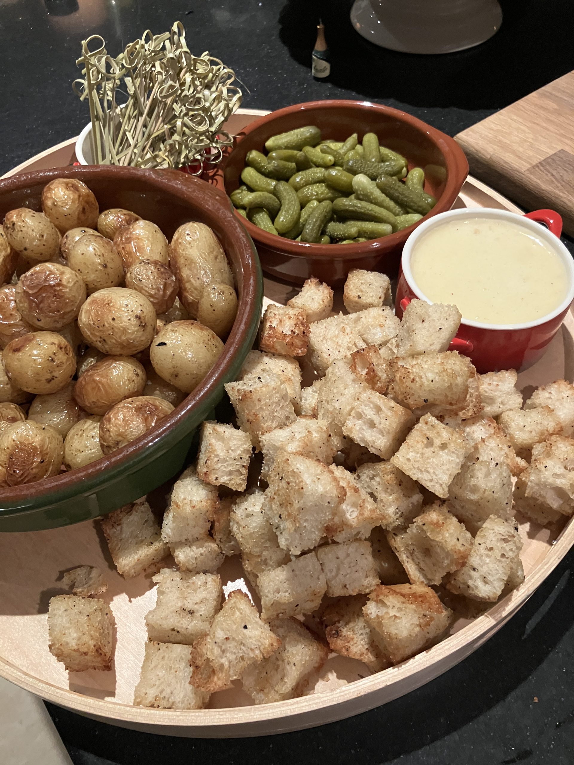 Ski-themed canapés in Oxted - Pippa White Catering